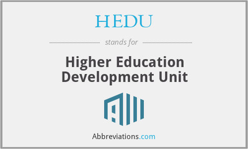 What does HEDU stand for?