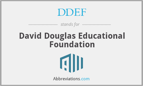 What does DDEF stand for?