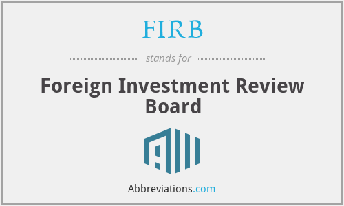 What does FIRB stand for?