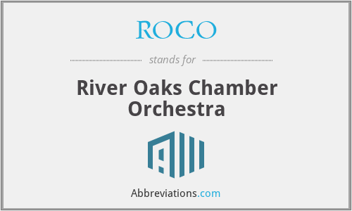 What does ROCO stand for?