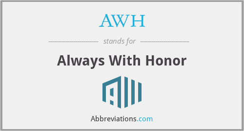 What does AWH stand for?