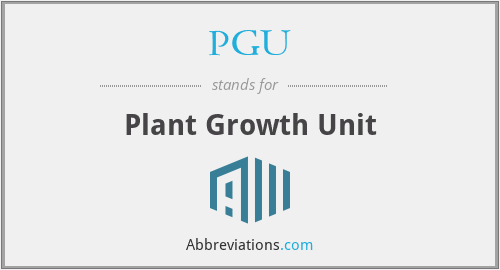 What does PGU stand for?