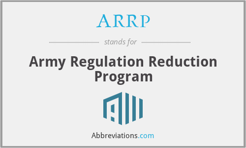 What does ARRP stand for?