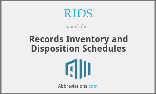 What does RIDS stand for?