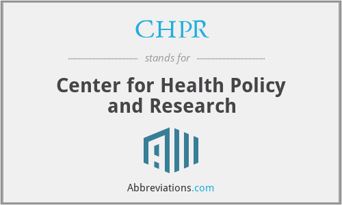 What does CHPR stand for?