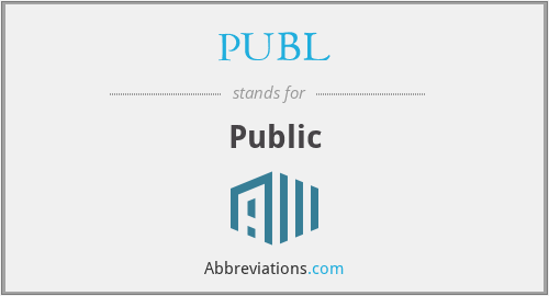 What does PUBL stand for?