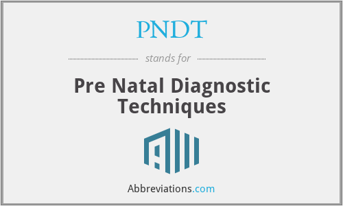 What does PNDT stand for?