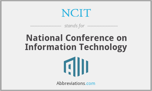 What does NCIT stand for?