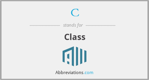 What is the abbreviation for class?