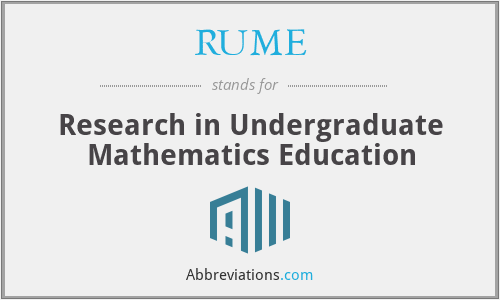 What does RUME stand for?