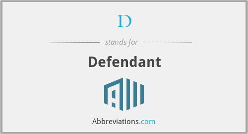 What is the abbreviation for Defendant?