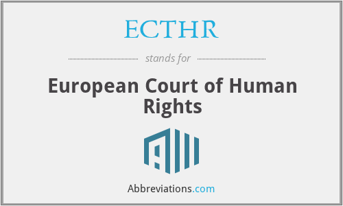 What does ECTHR stand for?