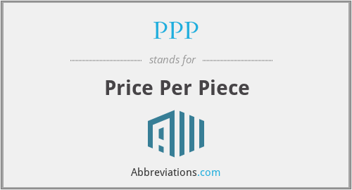 What is the abbreviation for price per piece?