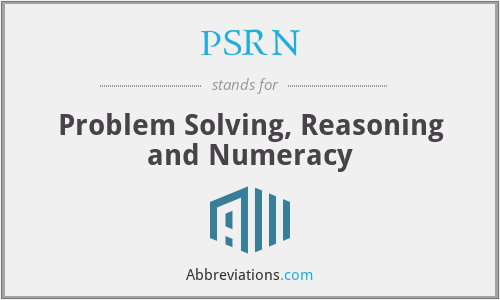 What does PSRN stand for?