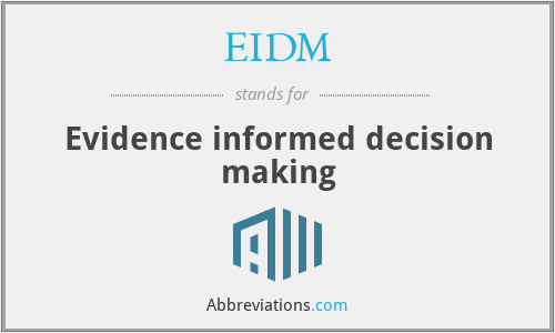 What does EIDM stand for?