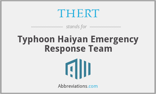 What does THERT stand for?