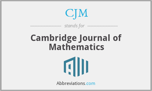 What does CJM stand for?