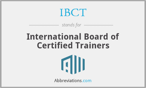 What does IBCT stand for?