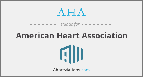 What does AHA stand for?