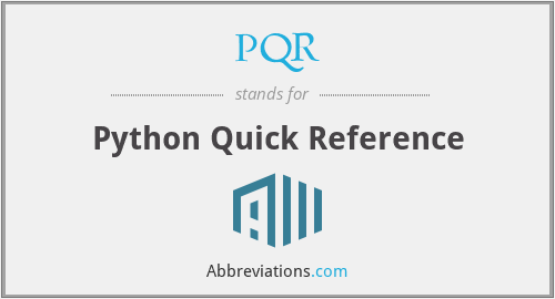 What does PQR stand for?
