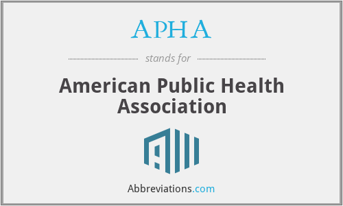 What does APHA stand for?