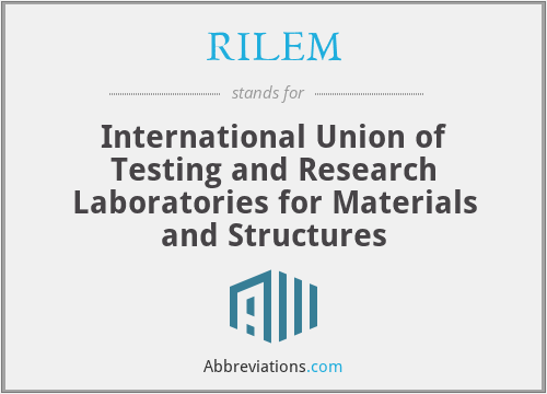 What does RILEM stand for?