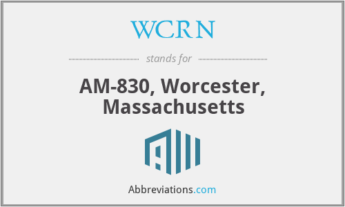 What does WCRN stand for?