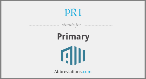 What does PRI stand for?