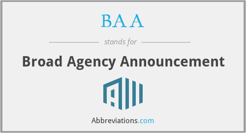What does BAA stand for?