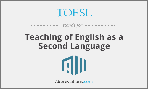 What does TOESL stand for?