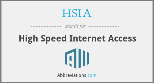 What does HSIA stand for?
