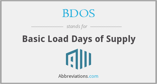 What does BDOS stand for?