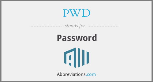 What is the abbreviation for Password?