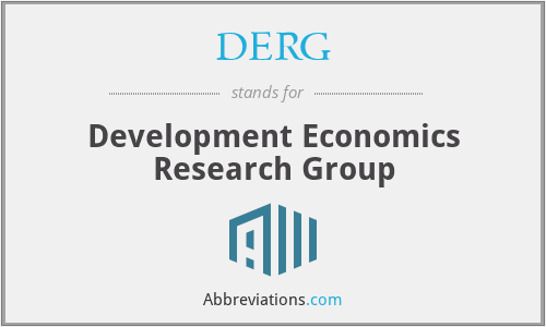 What does DERG stand for?
