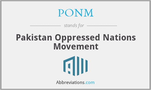 What does PONM stand for?