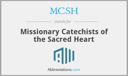 What does MCSH stand for?