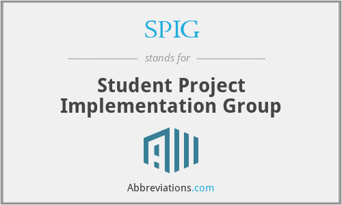 What does SPIG stand for?