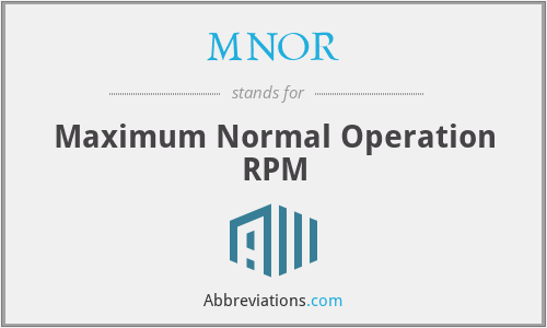 What does MNOR stand for?