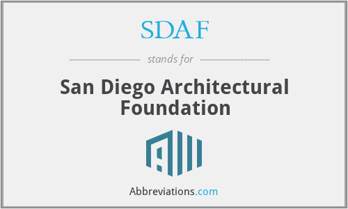 What does SDAF stand for?