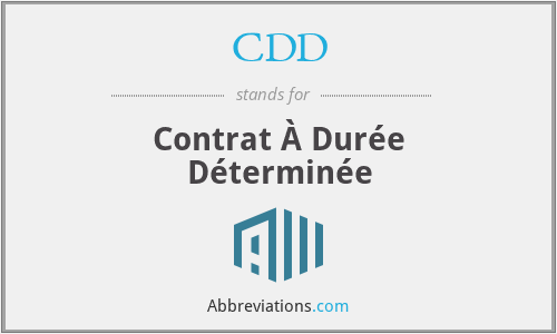 What does CDD stand for?