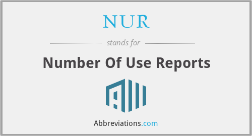 What does NUR stand for?