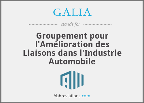 What does GALIA stand for?