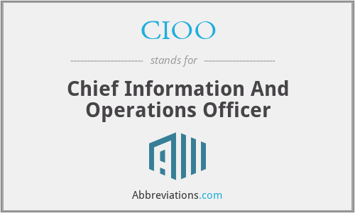 What does CIOO stand for?
