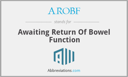 What does AROBF stand for?