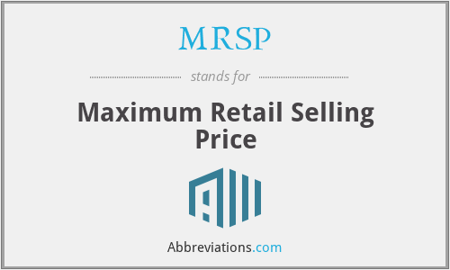 What does MRSP stand for?