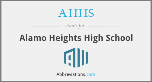 What does AHHS stand for?