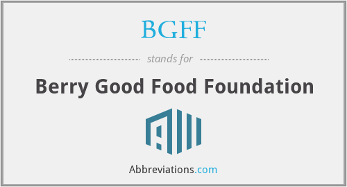 What does BGFF stand for?