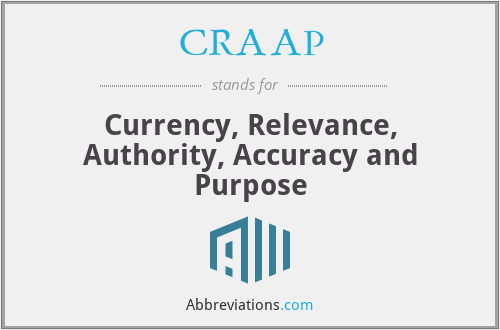 What does CRAAP stand for?