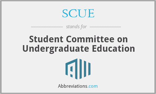What does SCUE stand for?