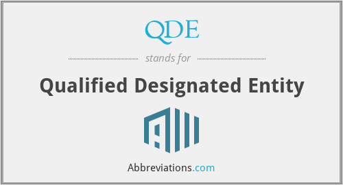 What does QDE stand for?